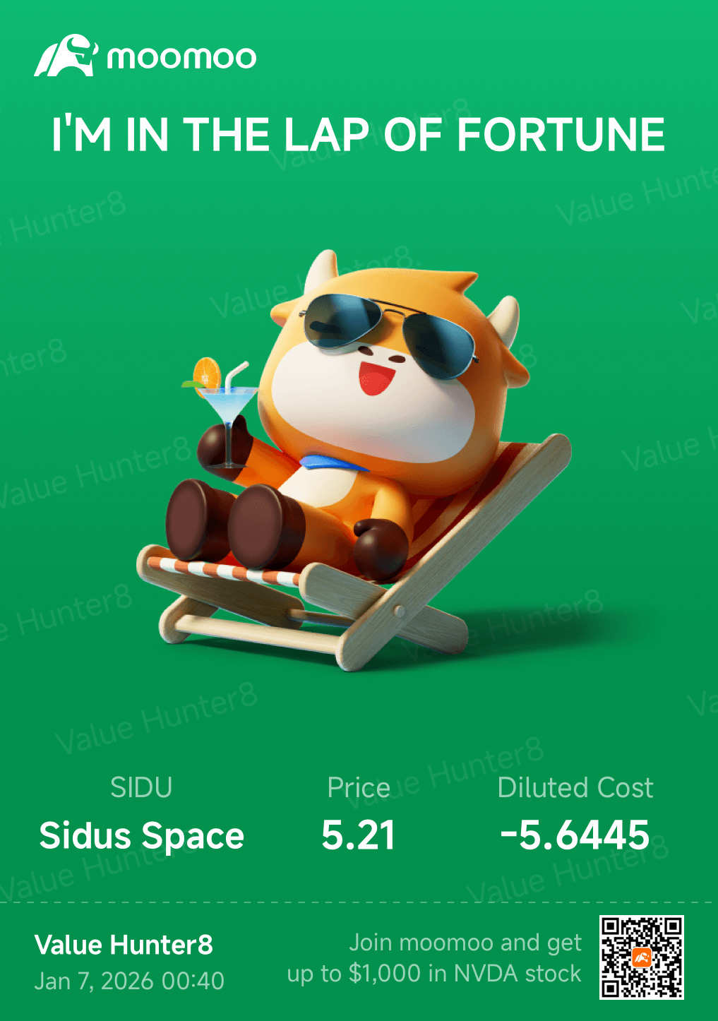 $シダス スペース インク A (SIDU.US)$ 一部を保有し、6以上を目指す - moomooコミュニティ